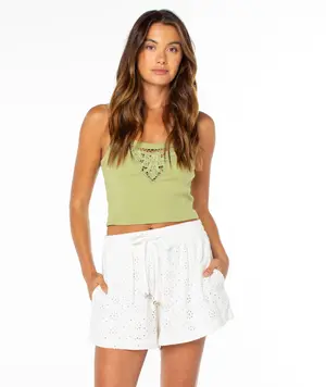 Roxy Wanderlust Tank Sage Solid