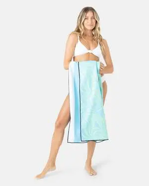Roxy Waffle Sand Free Towel - Bright Blue