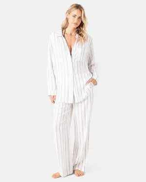 Roxy After Surf Stripe Cover Up Shirt Dress Kaftan