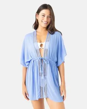 Roxy Sun Kissed Kimono Cover Up - Sail Blue