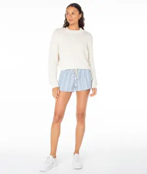 Roxy Enchanted Sky Crewneck Sweater - Parchment Solid