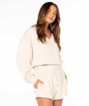 Roxy Dream Thing Top - Parchment Solid