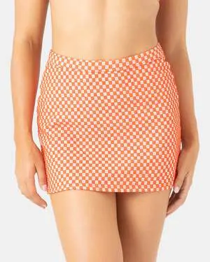 Roxy Mini Crochet Skirt - Red