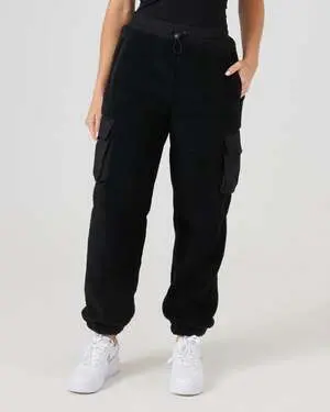 Roxy Rita Sherpa Jogger - Black