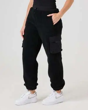 Roxy Rita Sherpa Jogger - Black