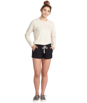 Roxy Oceanside Relaxed Fit Shorts - Anthracite Solid