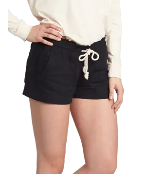 Roxy Oceanside Relaxed Fit Shorts - Anthracite Solid