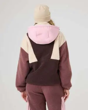 Roxy Half-zip Sherpa Anorak - Fog