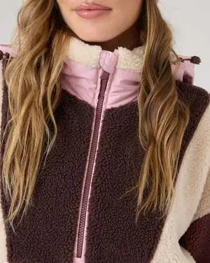 Roxy Half-zip Sherpa Anorak - Fog