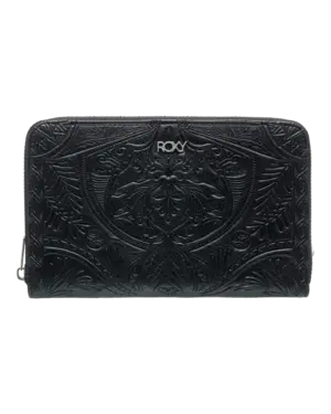 Roxy Back In Brooklyn Zip Around Wallet - Anthracite