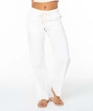 Roxy Twill Pant - Cloud Dancer Solid