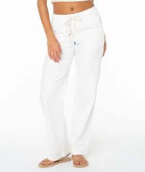 Roxy Twill Pant - Cloud Dancer Solid