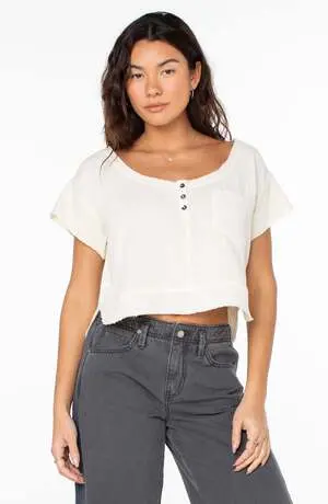 Roxy Malina Top - Parchment Solid