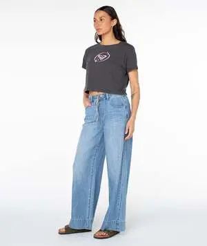 Roxy Saturn Classic Cropped Boxy Tee