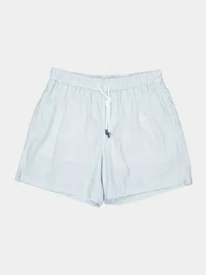 Fedeli Madeira Striped Sakar Swim Trunks - Blue