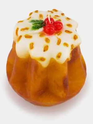 CERERIA INTRONA Large Decorated Pandoro Wax Candle