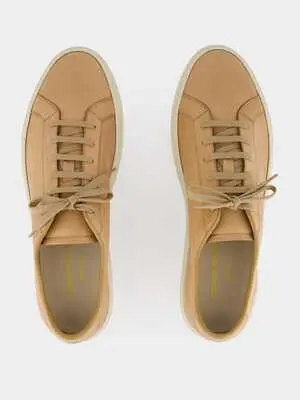 COMMON PROJECTS Achilles Slim Leather Sneakers - Brown