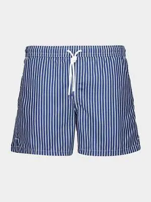 Fedeli Striped Swim Trunks - Blue