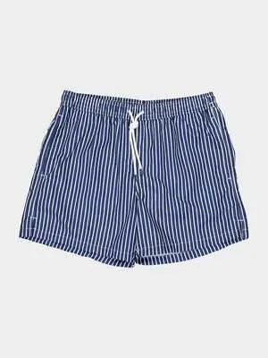 Fedeli Striped Swim Trunks - Blue
