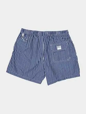 Fedeli Striped Swim Trunks - Blue