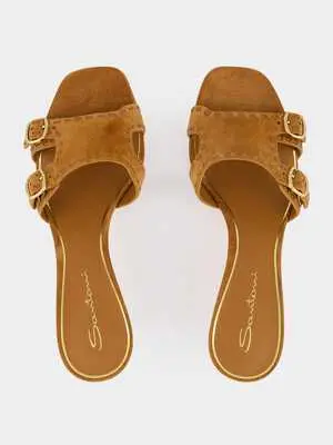 Santoni Light Suede Didi Sandals