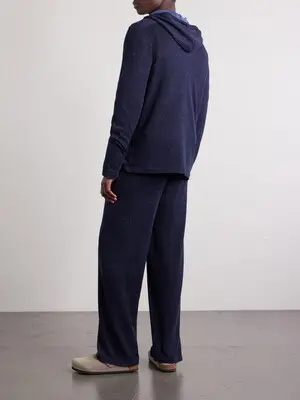 PIACENZA CASHMERE 1733 Knitted Silk And Linen-blend Zip-up Hoodie