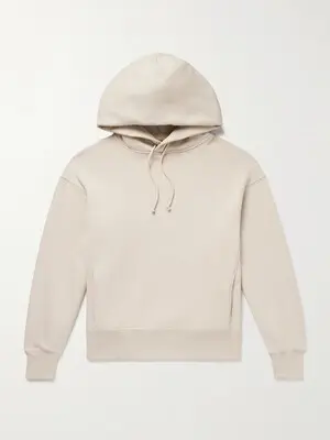 STOFFA Cotton-jersey Hoodie - Neutrals
