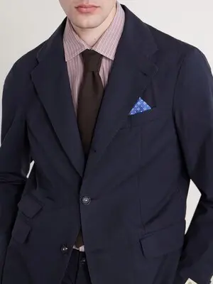 Massimo Alba Catch2 Cotton Suit Jacket - Blue