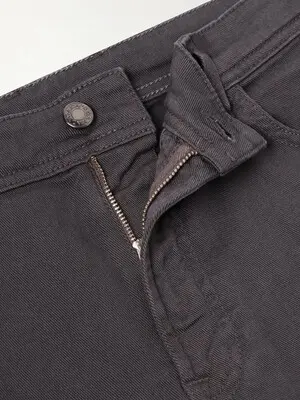 Canali Straight-leg Garment-dyed Jeans - Gray