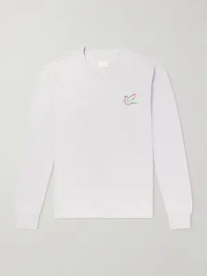 Aimé Leon Dore Dove Logo-print Cotton-jersey Sweater - Gray