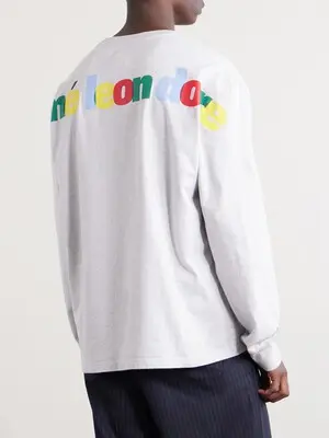 Aimé Leon Dore Dove Logo-print Cotton-jersey Sweater - Gray