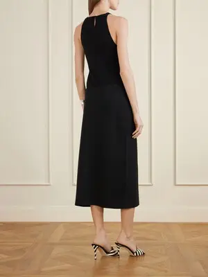 Carolina Herrera Cropped Ribbed-knit Tank