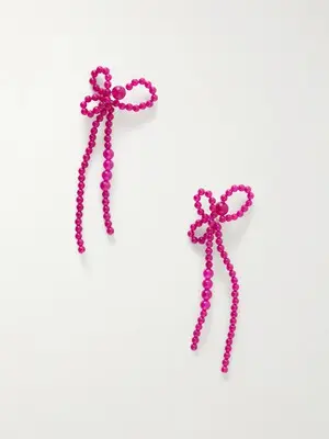 Completedworks Chalcedony Bead Drop Earrings - Pink