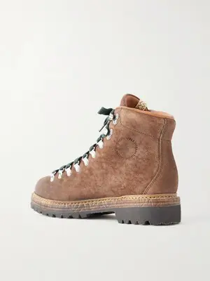 Visvim Whymper Folk Distressed Leather Boots - Brown