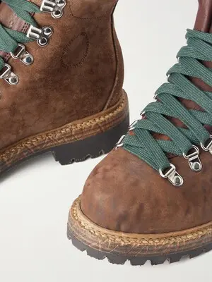 Visvim Whymper Folk Distressed Leather Boots - Brown