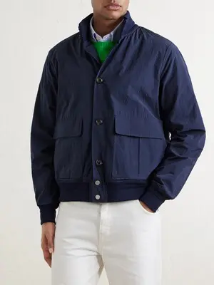 VALSTAR Valstarino Shell Bomber Jacket - Blue