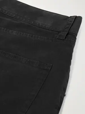 JAMES PERSE Straight-leg Brushed Cotton-blend Twill Trousers