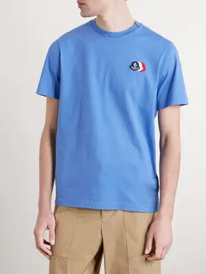 Moncler Logo-appliquéd Cotton-jersey T-shirt