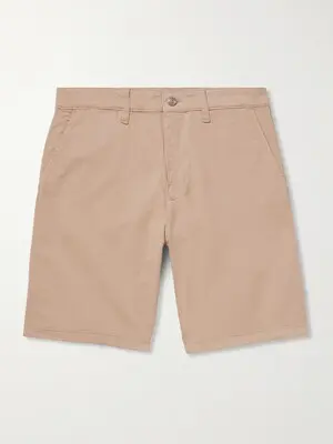 Raw Edge Hem Shorts For Men