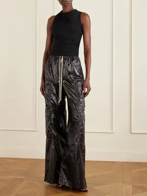 Rick Owens Gathered Stretch-jersey T-shirt