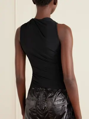 Rick Owens Gathered Stretch-jersey T-shirt