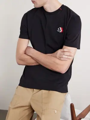 Moncler Logo-appliquéd Cotton-jersey T-shirt