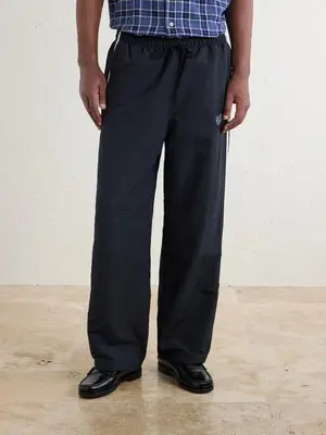 Aimé Leon Dore Straight-leg Logo-embroidered Striped Shell Sweatpants