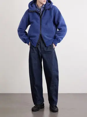 Canada Goose Chilliwack Recycled Wool-blend Fleece Zip-up Hoodie - Blue