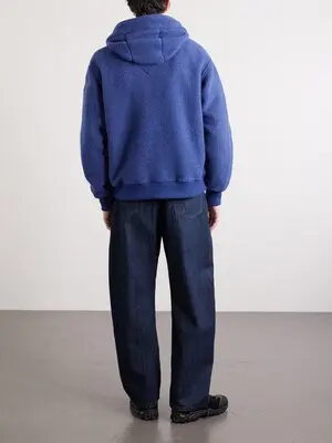 Canada Goose Chilliwack Recycled Wool-blend Fleece Zip-up Hoodie - Blue