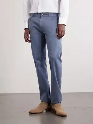 Canali Straight-leg Stretch Jeans - Blue