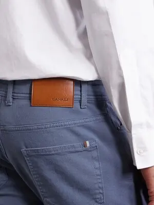 Canali Straight-leg Stretch Jeans - Blue