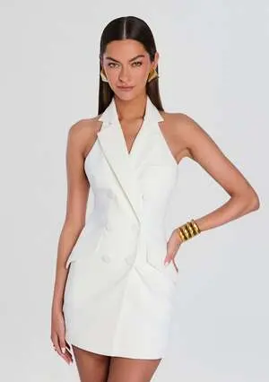 SANS FAFF Juniper Mini Dress - White
