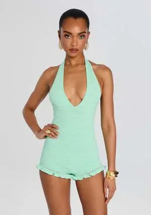 Retrofete Kath Rib Knit Romper