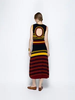 PAULA Name Rian Multi Stripes Knitted Dress - Multicolour